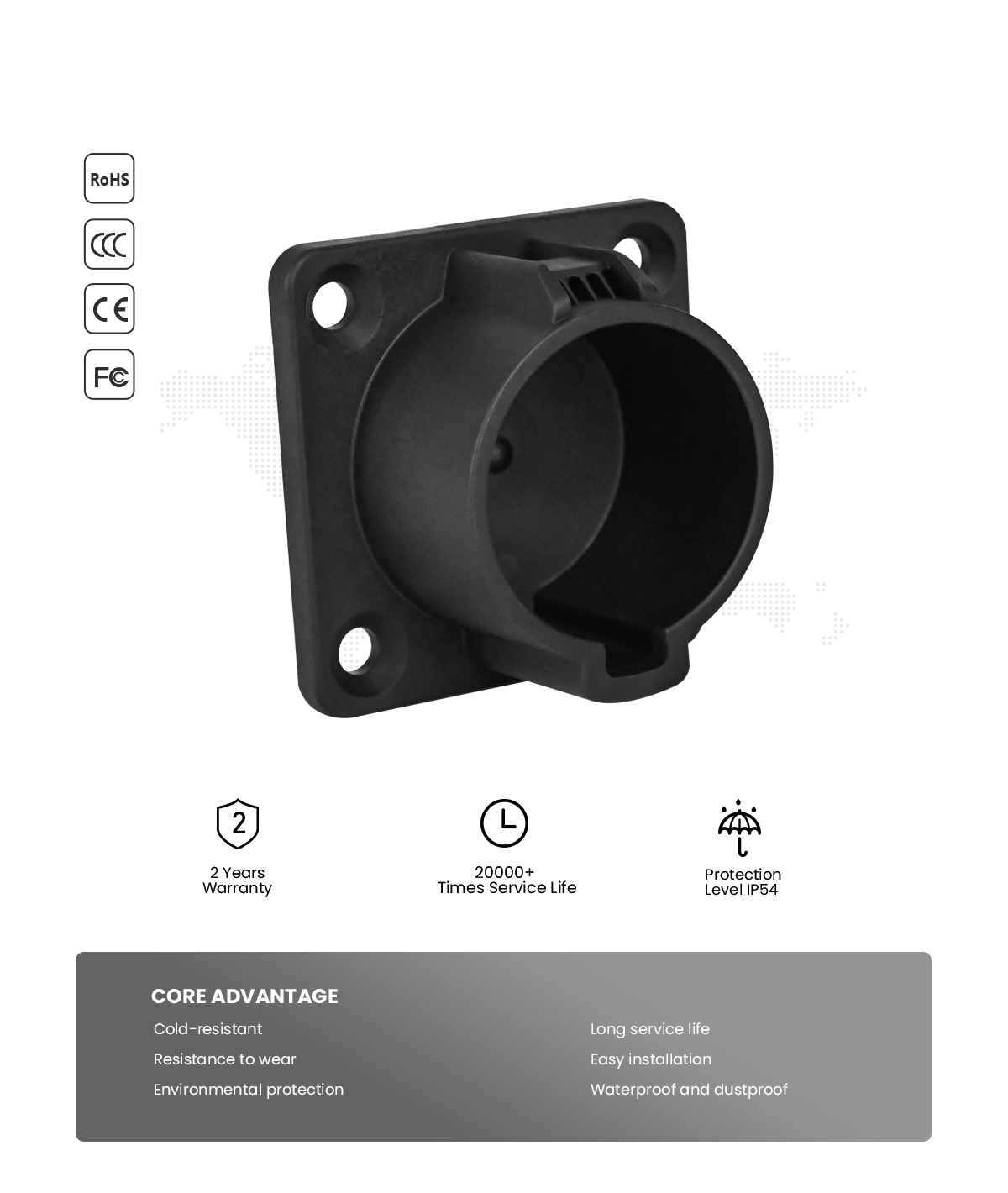 Type1 Plug Holder Ac Charging Plug Dummy Socket From China Manufacturer Mario
